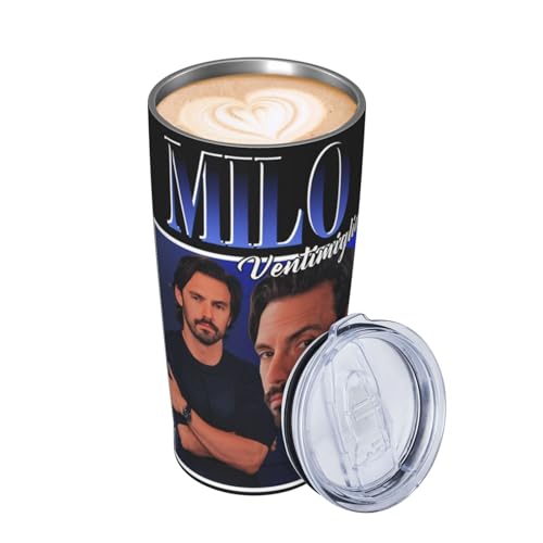 OAEWRE Milo Actors Ventimiglia Stainless Steel Mug Insulated Tumbler Coffee Mugs with Lids and Straw Double Wall Vacuum Cup 20oz