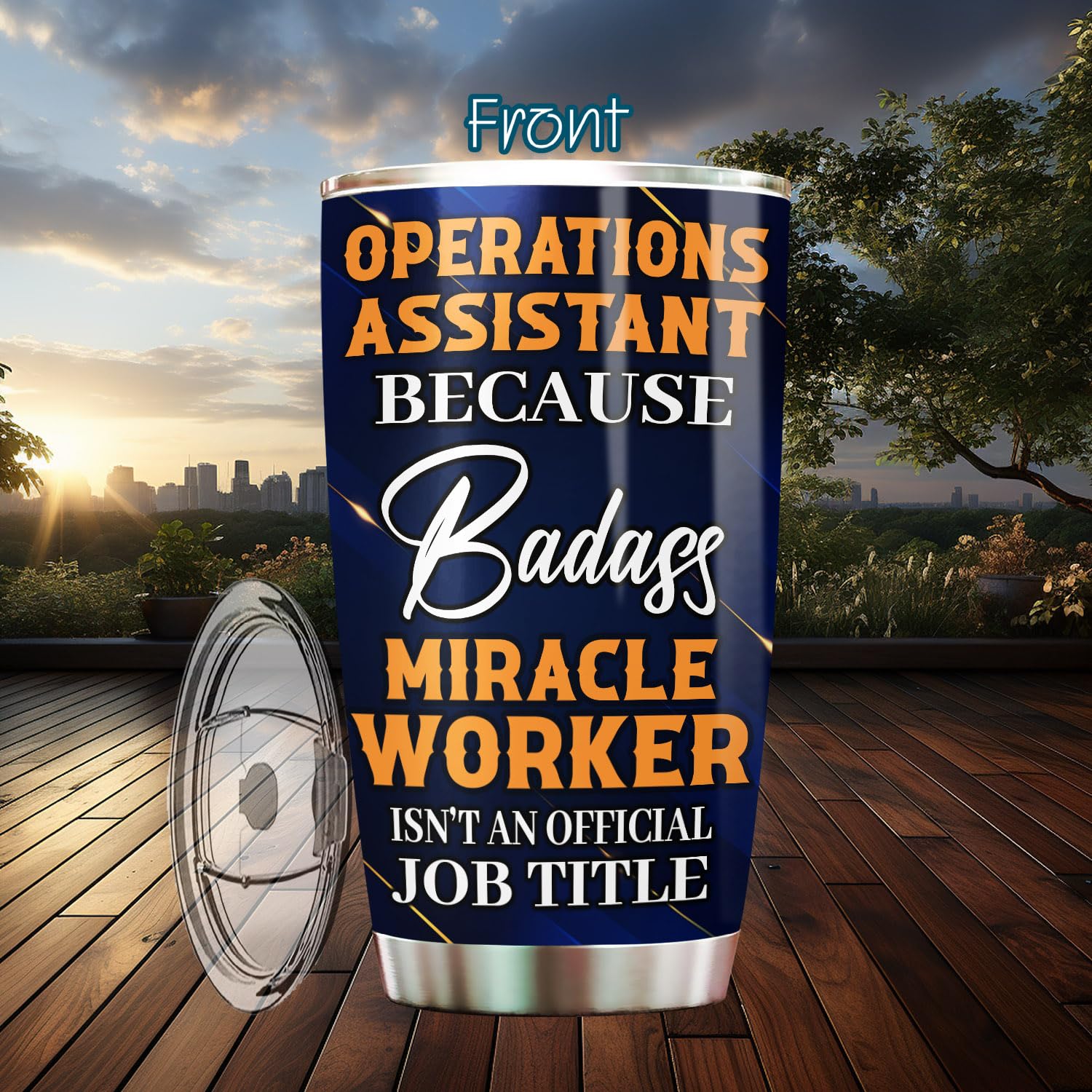 Operations Assistant Tumbler 20oz – Stainless Steel Insulated Travel Mug for Men & Women, Coffee Cup Gift for Operations Assistant, Work, Office, Retirement, Birthday, Christmas, Appreciation