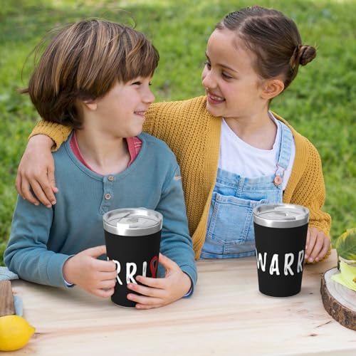 12oz Tumbler Warrior Sickle Cell Awareness Stainless Steel Cup With Straw And Lid Spill Proof Bulk Double Wall Vacuum Reusable Water Tumblers For Cold Hot Drink