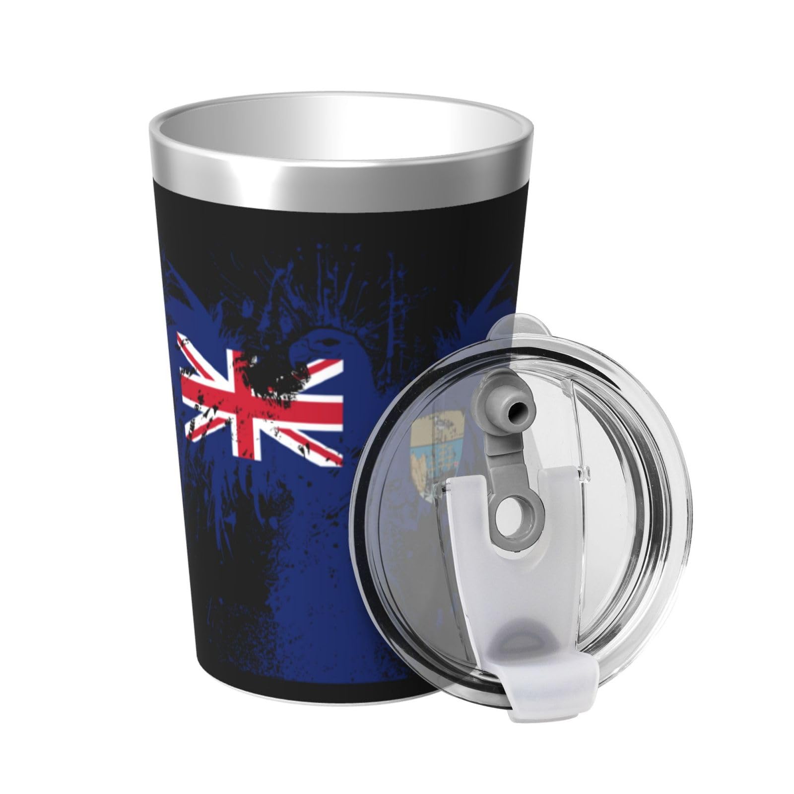 12oz Tumbler Saint Helena Island Stainless Steel Cup With Straw And Lid Spill Proof Bulk Double Wall Vacuum Reusable Water Tumblers For Cold Hot Drink