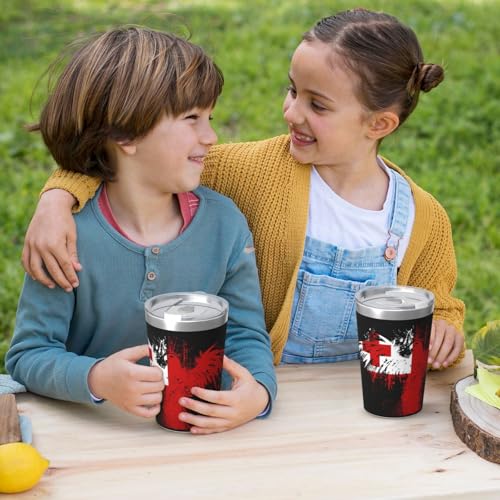 12oz Tumbler Tonga Tongan Flag Stainless Steel Cup With Straw And Lid Spill Proof Bulk Double Wall Vacuum Reusable Water Tumblers For Cold Hot Drink
