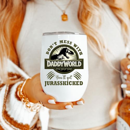 DaddyWorld Tumbler, #1 Daddy Nutrition Facts Tumblers, Perfect Father’s Day or Birthday Gift