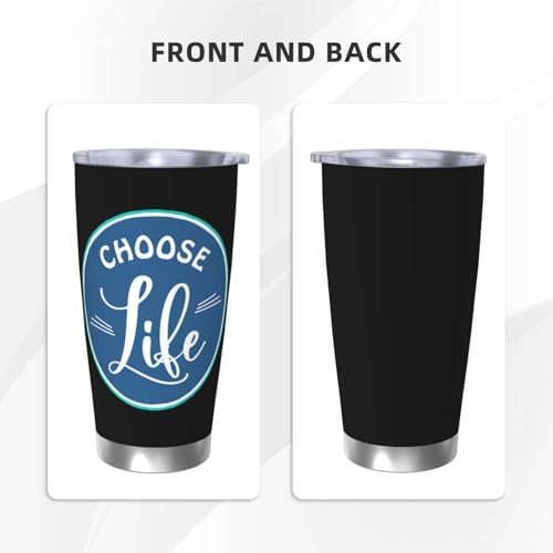 JIESAJ Pro Life Logo Insulated Tumbler 20oz Insulated Tumbler For Men Woman'S
