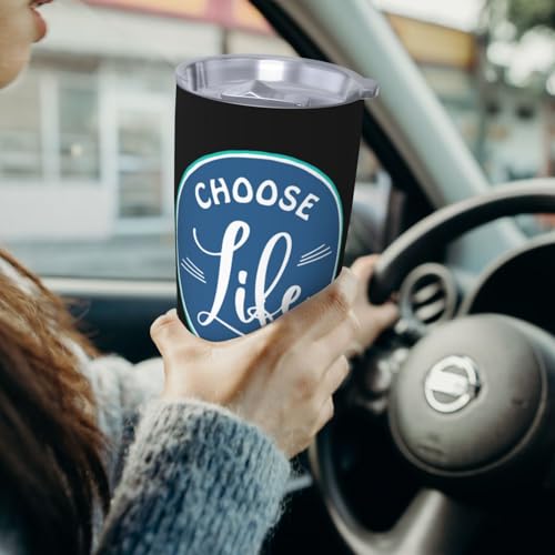 JIESAJ Pro Life Logo Insulated Tumbler 20oz Insulated Tumbler For Men Woman'S