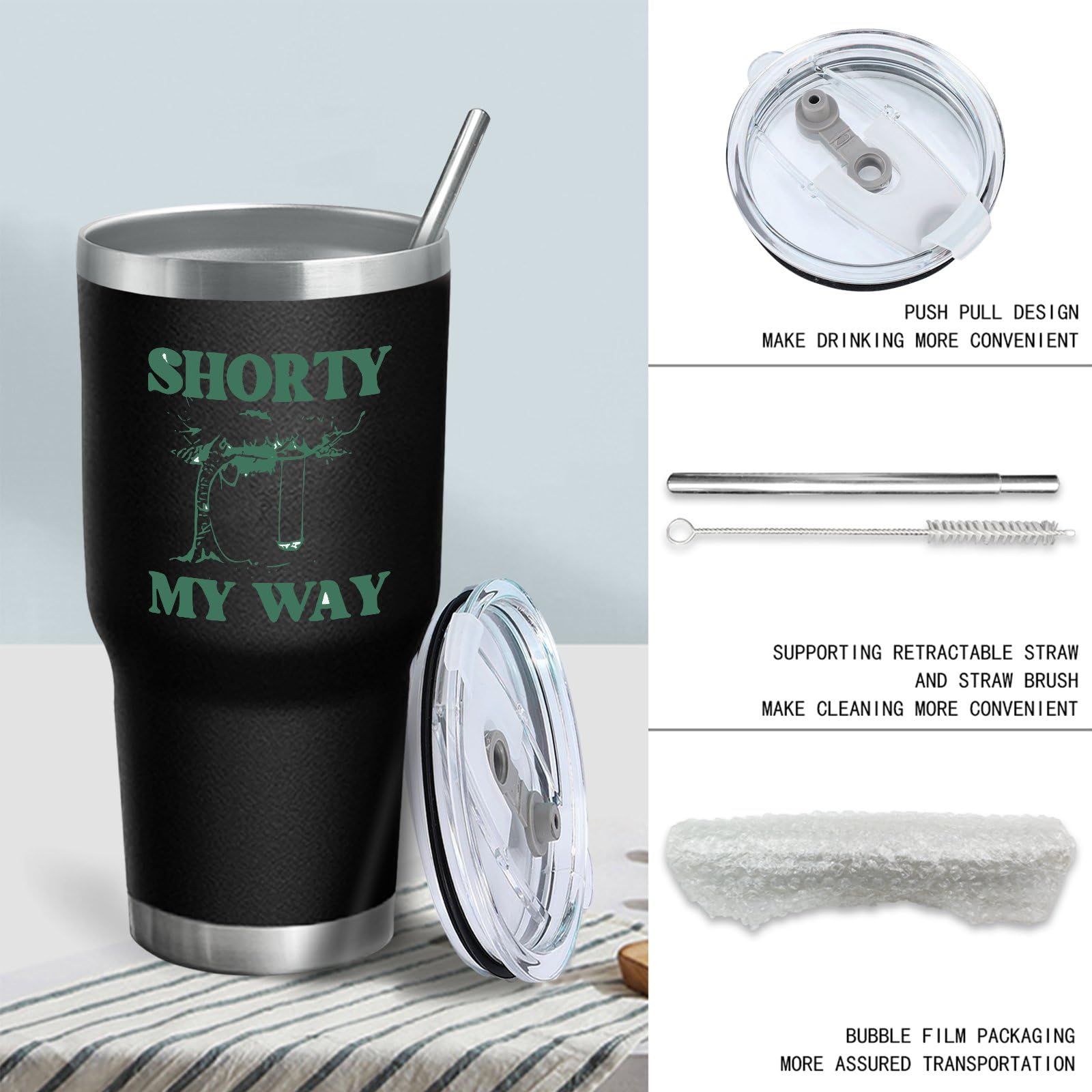 Shorty Swing My Ways Toddler Tumbler With Lid For Family