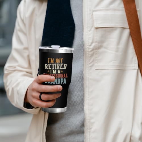I'm Not Retired I'm A Professional Grandpa Tumblers For Ice Coffee