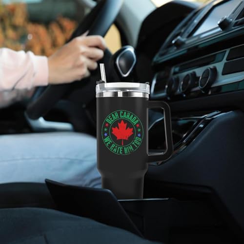 Dear Canada We Hate Him Too Political Tumbler With Lid And Straw Ice Coffee Women