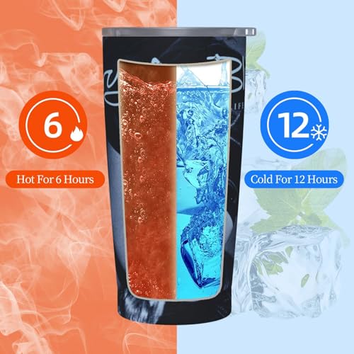 HIKTIEK Mary J Musics Blige Stainless Steel Insulated Car Sippy Cup With Lid Travel Mug for Cold Hot 20 oz