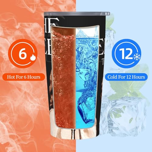 HIKTIEK Bee Rock Gees Band Stainless Steel Insulated Car Sippy Cup With Lid Travel Mug for Cold Hot 20 oz
