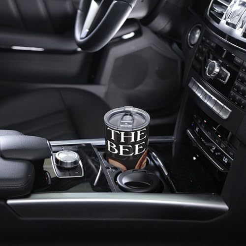 HIKTIEK Bee Rock Gees Band Stainless Steel Insulated Car Sippy Cup With Lid Travel Mug for Cold Hot 20 oz