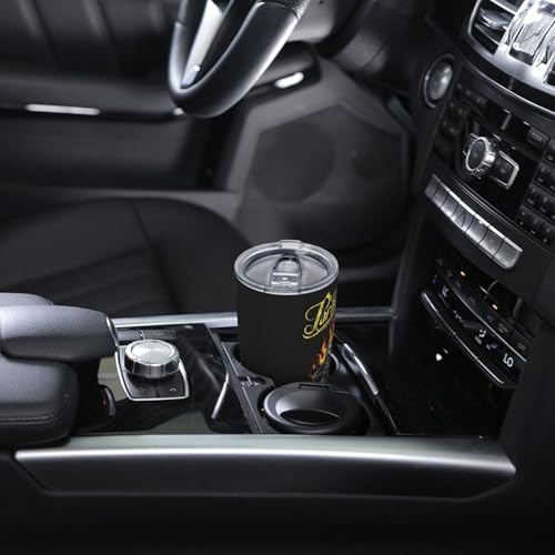 HIKTIEK Parkway Musics Drive Stainless Steel Insulated Car Sippy Cup With Lid Travel Mug for Cold Hot 20 oz