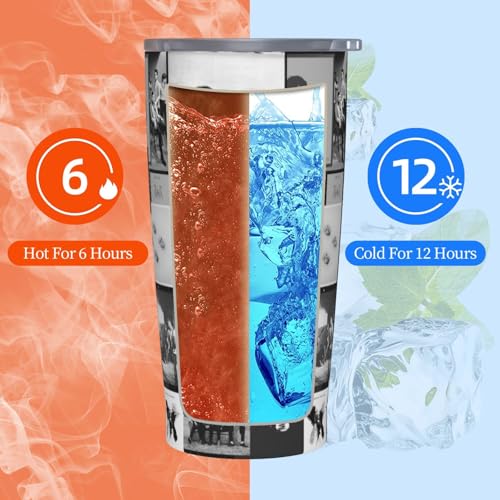 HIKTIEK Kings Rock Of Leon Band Stainless Steel Insulated Car Sippy Cup With Lid Travel Mug for Cold Hot 20 oz
