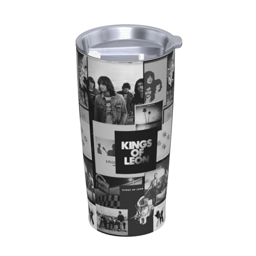 HIKTIEK Kings Rock Of Leon Band Stainless Steel Insulated Car Sippy Cup With Lid Travel Mug for Cold Hot 20 oz