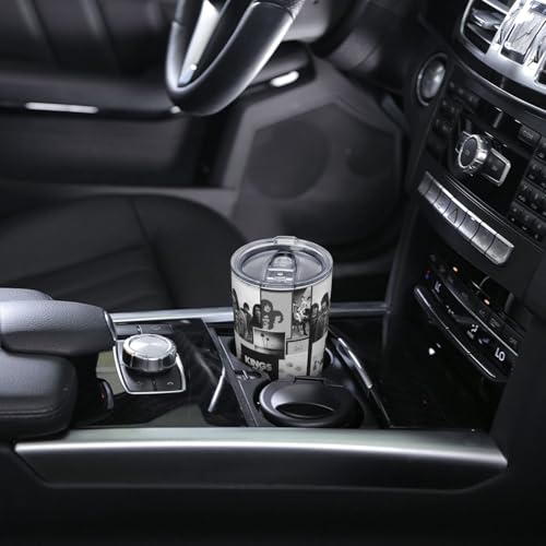 HIKTIEK Kings Rock Of Leon Band Stainless Steel Insulated Car Sippy Cup With Lid Travel Mug for Cold Hot 20 oz