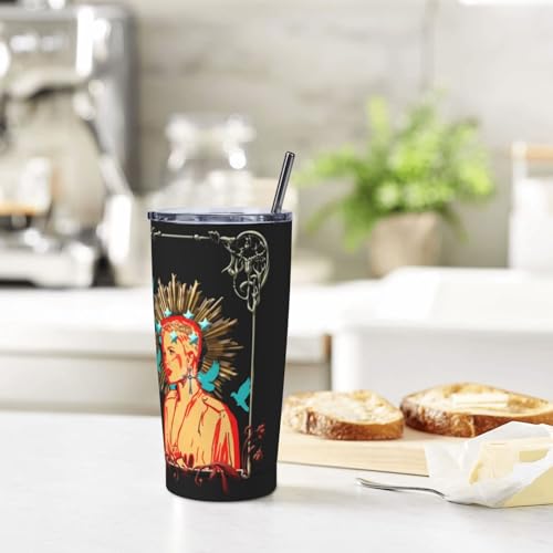 HIKTIEK Halseys Stainless Steel Insulated Car Sippy Cup With Lid Travel Mug for Cold Hot 20 oz