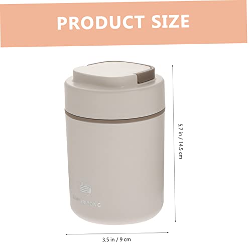 LIFKOME Sulated Soup Cup Handle Soup Mugs Lids Stainless Mug for Soup Microwave Soup Mug Lid Cereal to Go Bowl