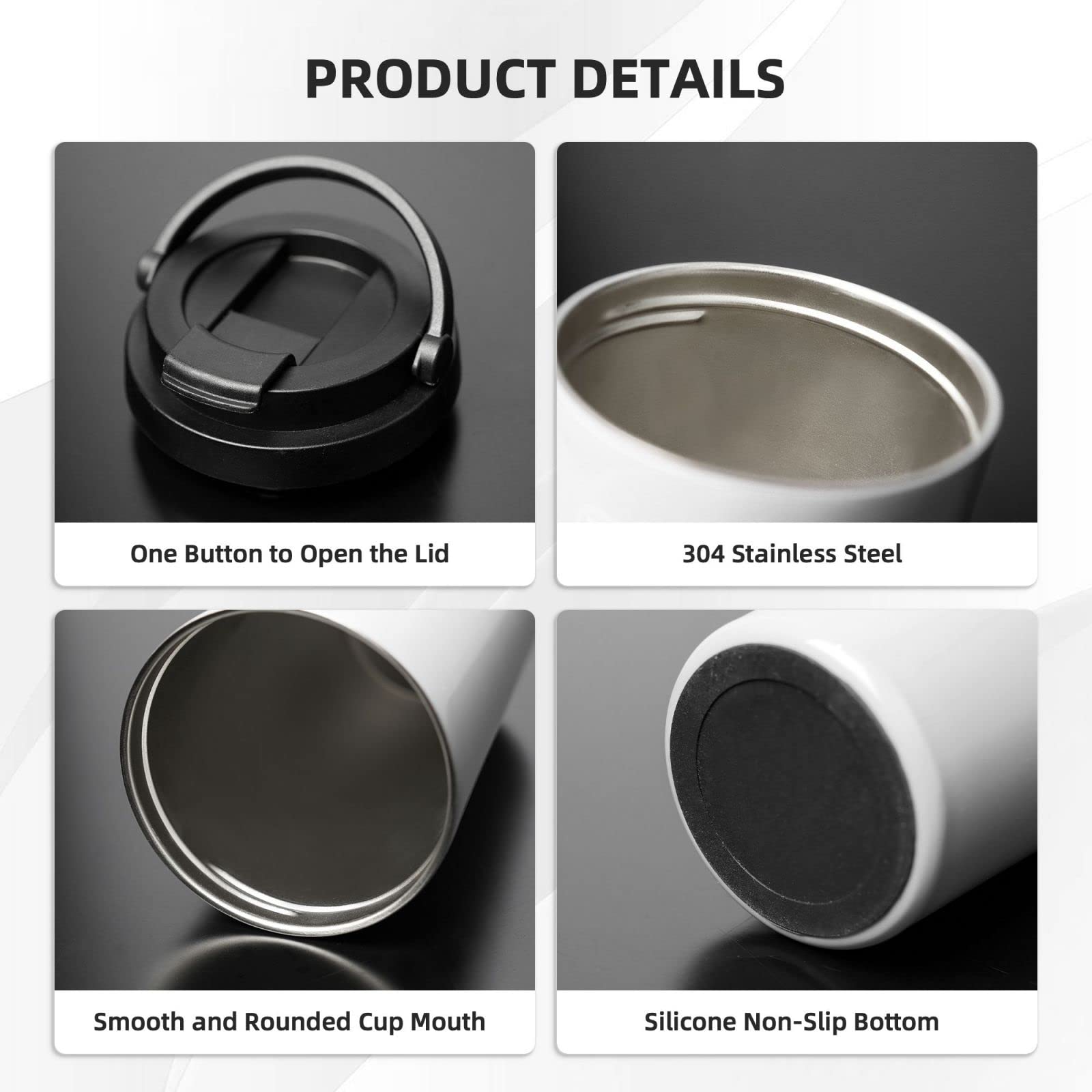 Vikings Norse Odin Ravens 16oz Stainless Steel Travel Mug - Spill Proof Lid, Keeps Hot & Cold For Hours - Tea & Drink Thermos