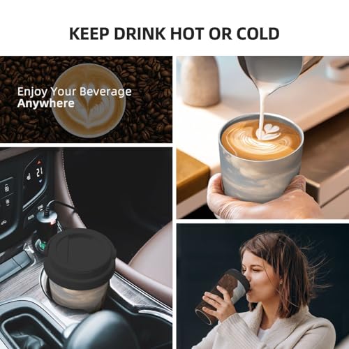 GTKSYNVE Reusable Coffee Mug with Lid and Handle, Old Wild West Cowboy Town Tumbler for Hot & Cold Drinks 16oz Stainless Steel Insulated Coffee Tumblers Double Wall Vacuum Thermal Cup