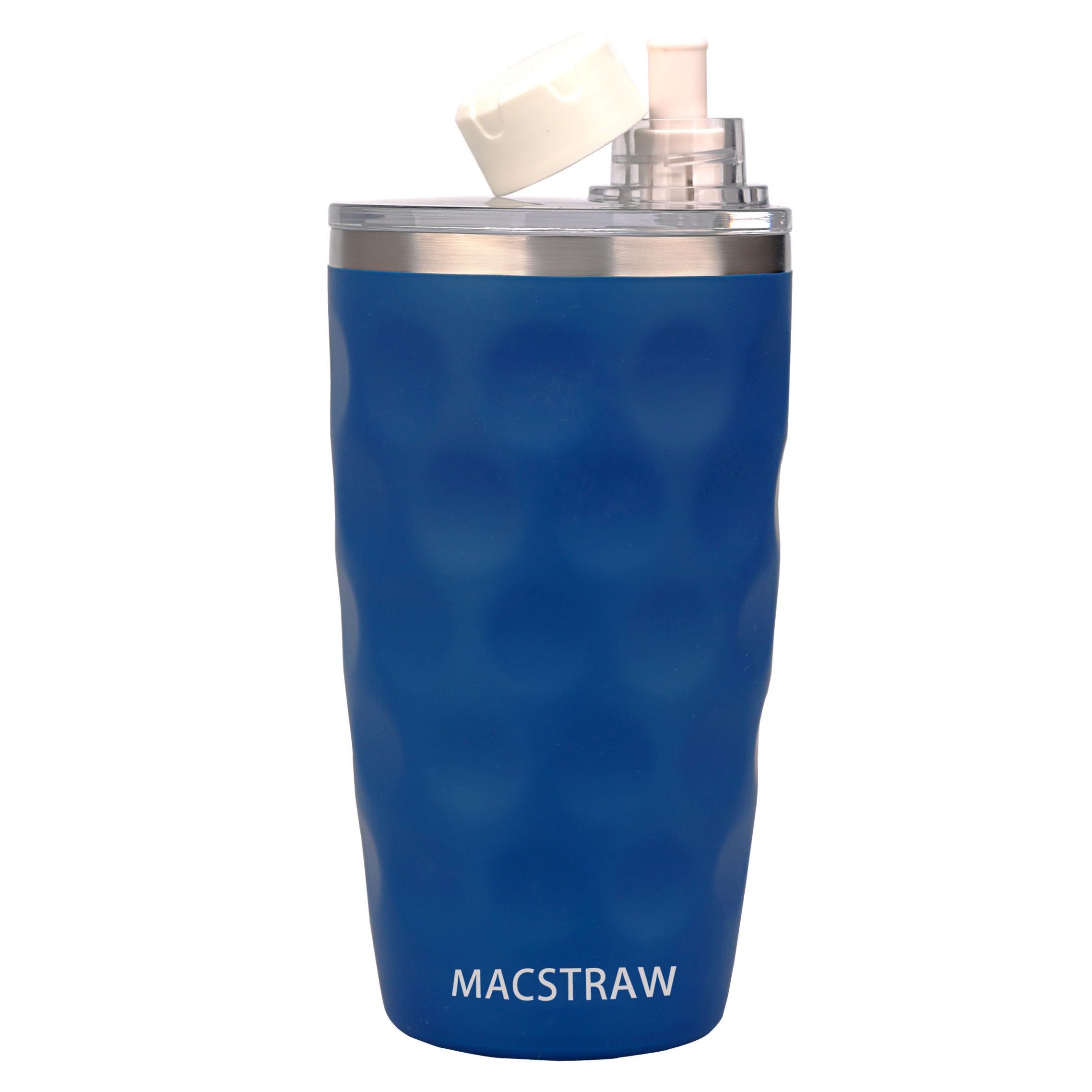 MACSTRAW Purple Durable Powder Coat Body & Detachable Tumbler with leak Proof lid,20Oz Stainless Steel Insulated,Dishwasher Safe, Thermal Cup for Coffee
