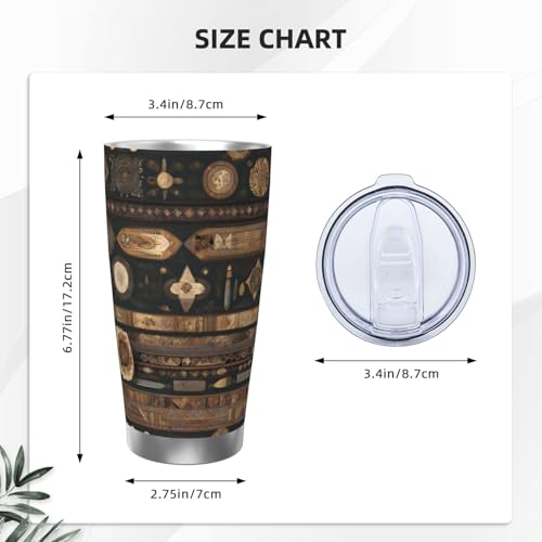 WXZYFP Car cup (single silver rim), can use a straw or drink directly, easy to use.Bohemian style