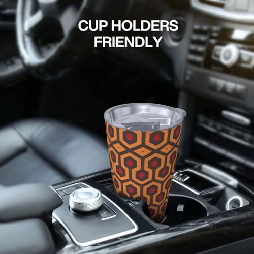 WXZYFP Car cup (single silver rim), can use a straw or drink directly, easy to use.Shining Overlook
