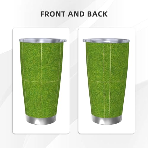 WXZYFP Car cup (single silver rim), can use a straw or drink directly, easy to use.Green Grassland