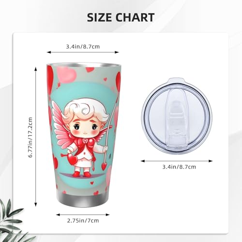 WXZYFP Car cup (single silver rim), can use a straw or drink directly, easy to use.Cute loving boy