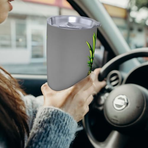 WXZYFP Car cup (single silver rim), can use a straw or drink directly, easy to use.Cartoon Pineapple