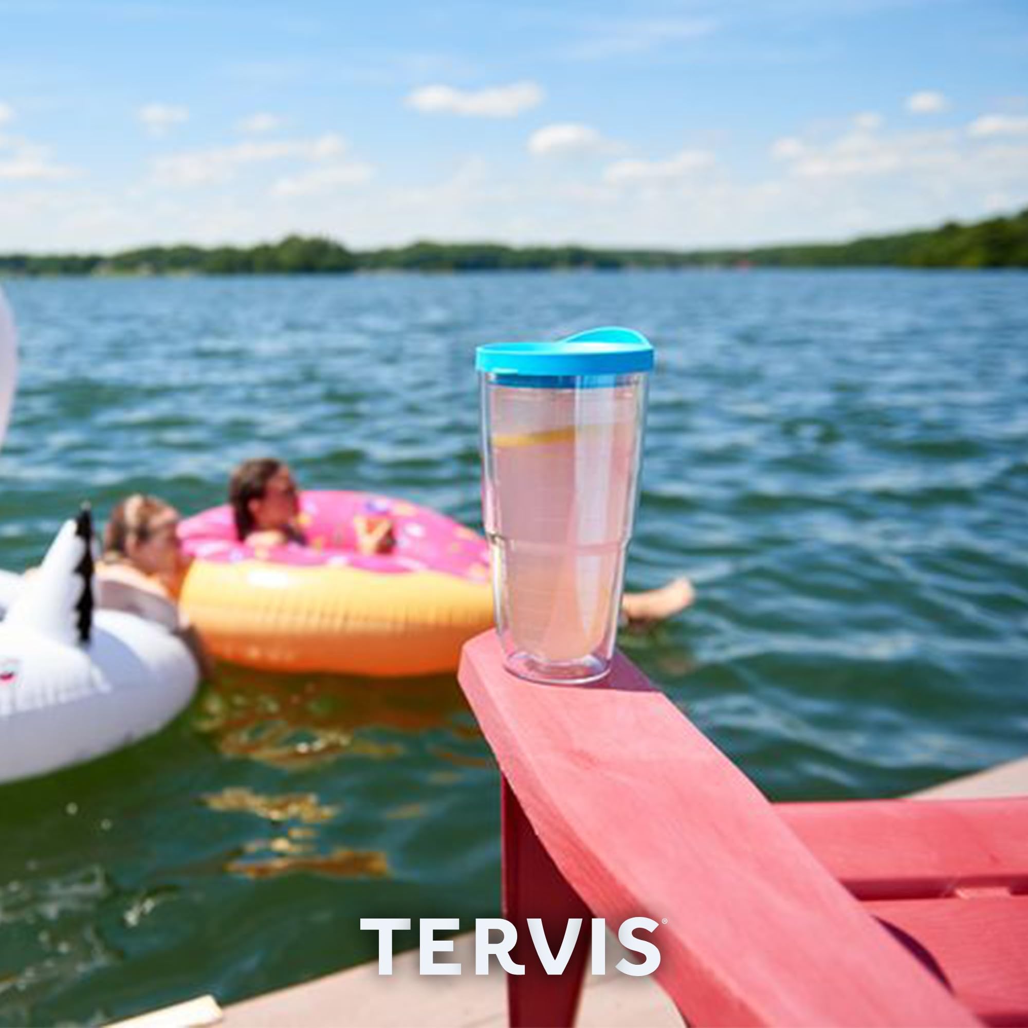 Tervis Sakura Cardinal Made in USA Double Walled Insulated Tumbler Travel Cup Keeps Drinks Cold & Hot, 24oz, Classic