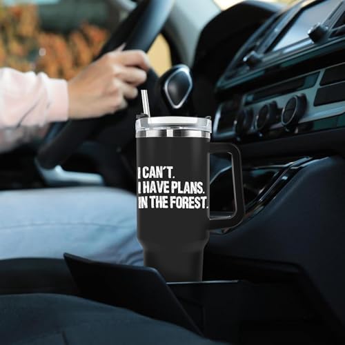 I Can't I Have Plans In A Tree Stand Deer Hunting Joke Tumblers Insulated For Dad