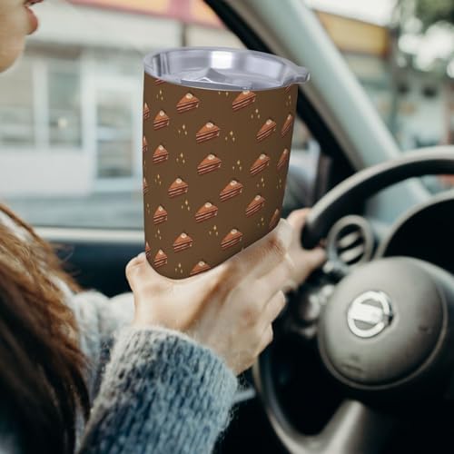 WXZYFP Car cup (single silver rim), can use a straw or drink directly, easy to use.Chocolate Squares Cake