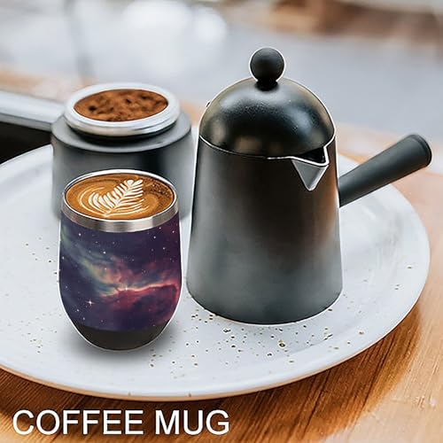 WYUSPGK 304 Stainless Steel Insulated Cup, Star Field Print Smooth Rim, Durable & Reusable - Perfect for Office, Home, And Travel