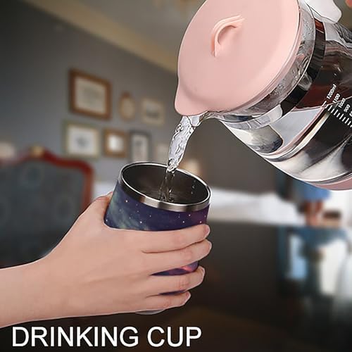 WYUSPGK 304 Stainless Steel Insulated Cup, Star Field Print Smooth Rim, Durable & Reusable - Perfect for Office, Home, And Travel