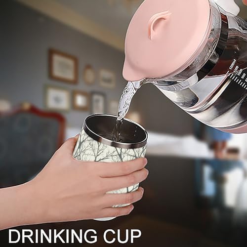 WYUSPGK 304 Stainless Steel Insulated Cup, Tree Branch Print Smooth Rim, Durable & Reusable - Perfect for Office, Home, And Travel
