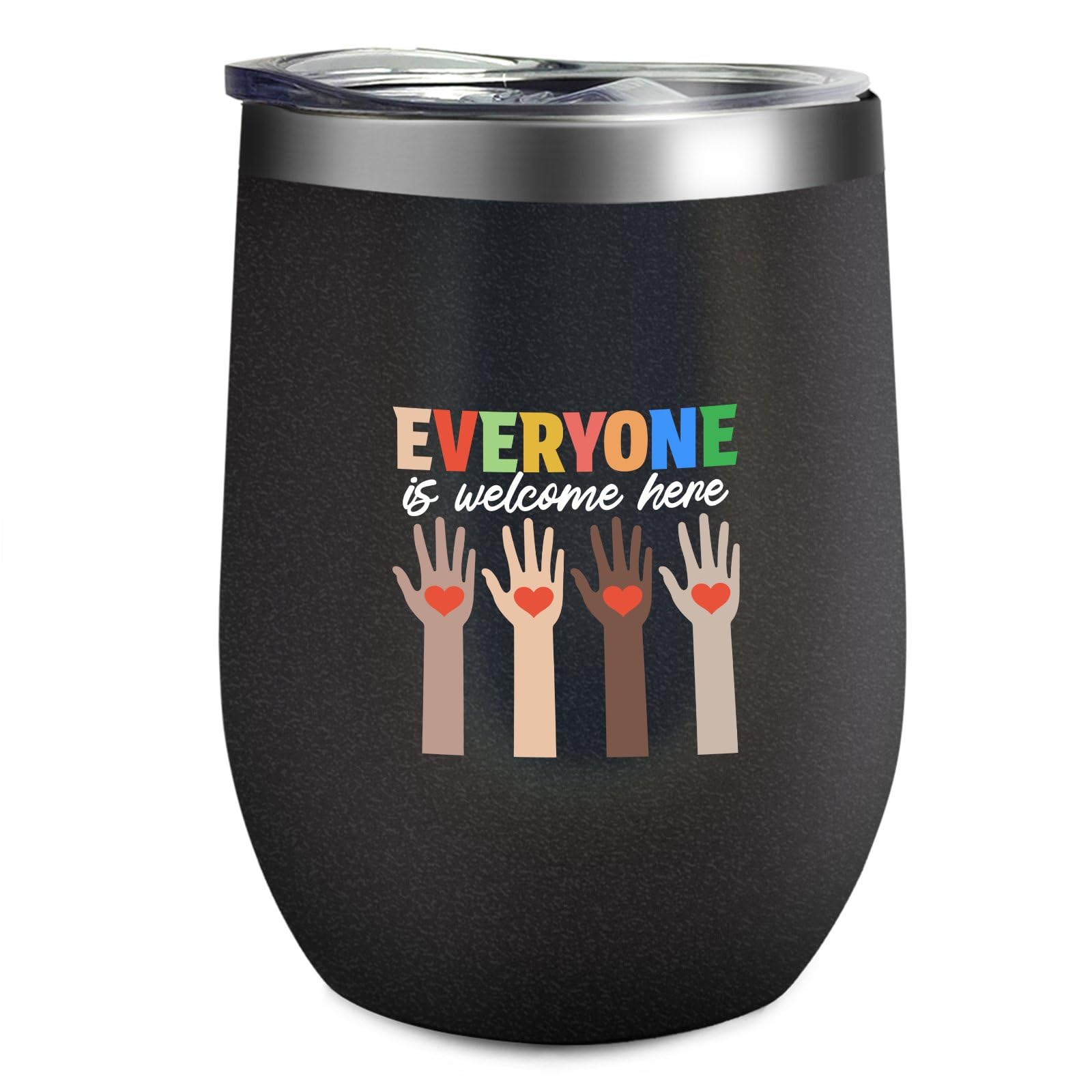 liabiliies Coffee Tumbler Everyone is Welcome Here Tumbler with Lid and Straw Insulated Tumbler Stainless Steel Tumblers