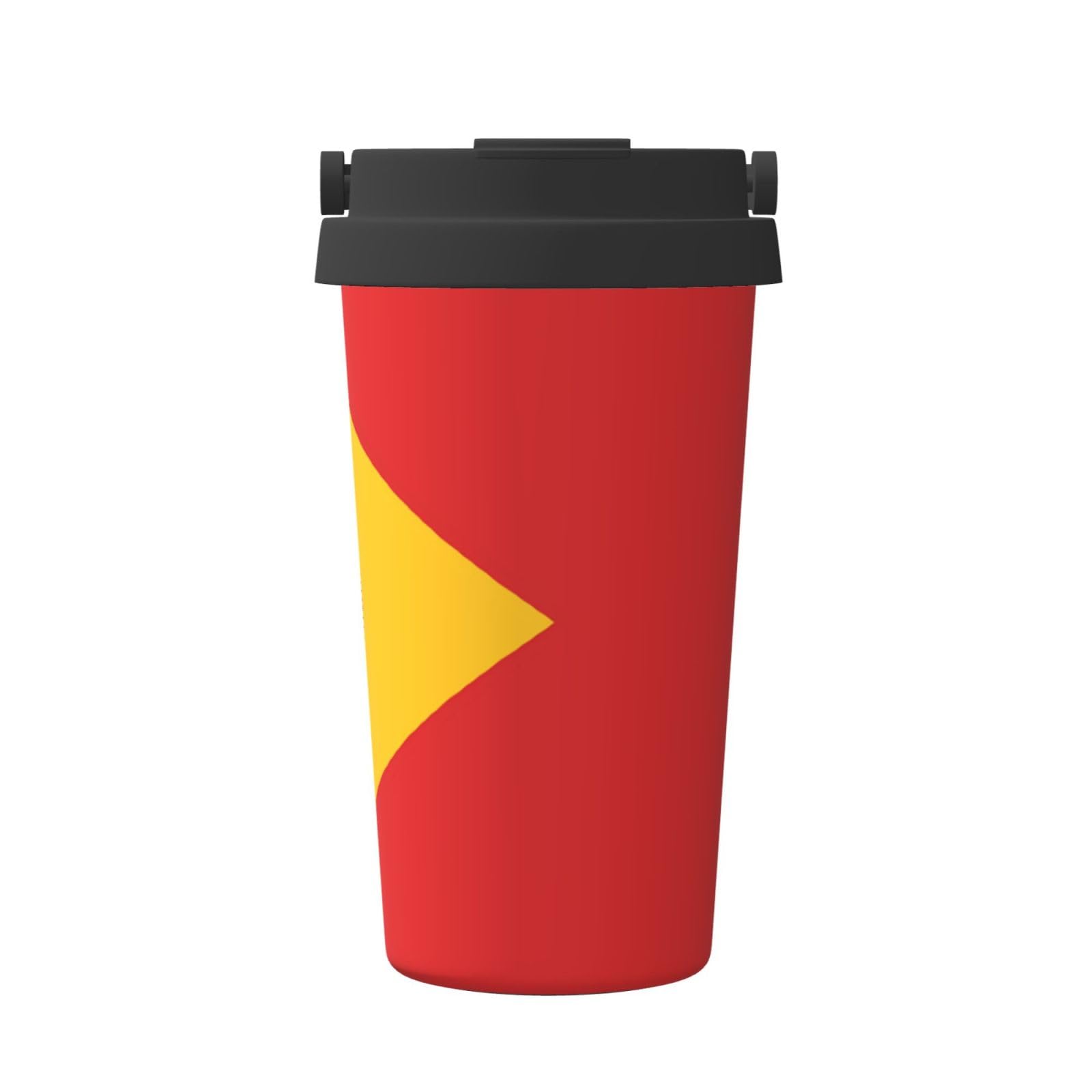 WZYCWB Flag of Timor-Leste Portable insulated coffee cup - 12 hours long-lasting heat preservation, suitable for car, office and outdoor use,