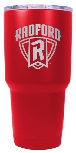 R and R Imports Radford University Highlanders 24 oz Engraved Insulated Stainless Steel Tumbler Red Officially Licensed Single