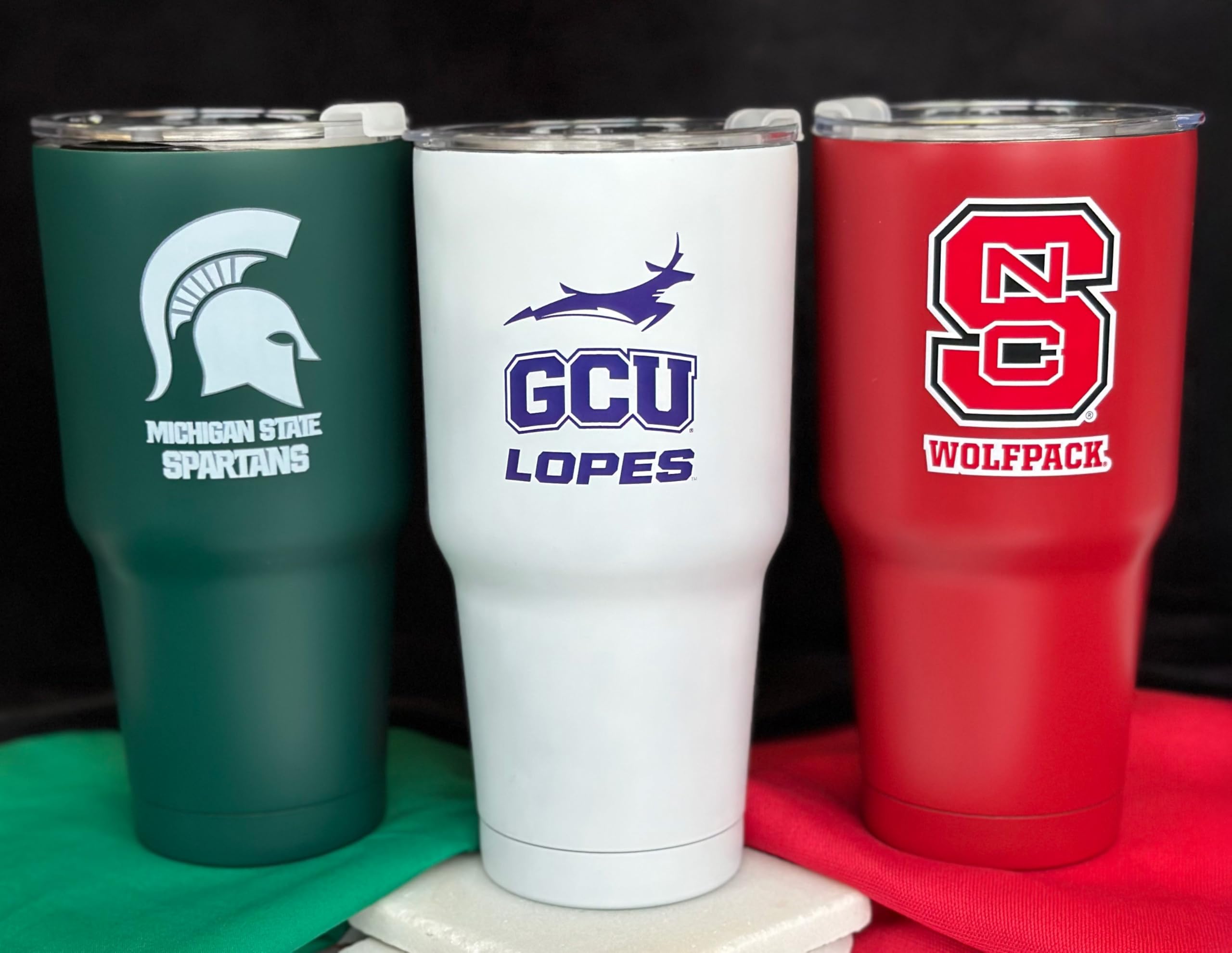 R and R Imports UNLV Rebels 24 oz Engraved Insulated Stainless Steel Tumbler White Officially Licensed Single