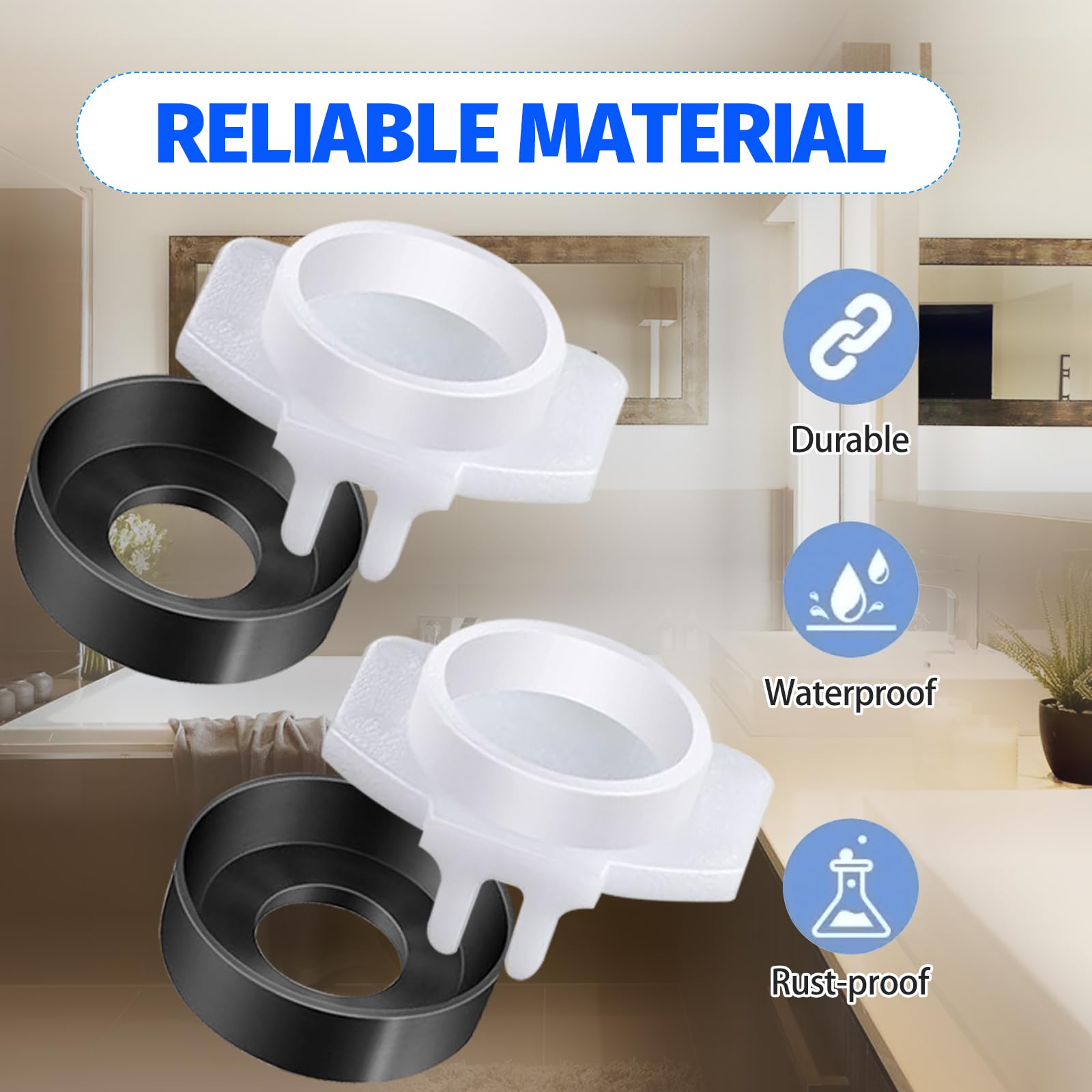 6 Pieces 101237 Cup Seal & Diverter Gate Replacement Parts for 3800 Tub Spout, Tub Spout for Shower Bathtub Faucet Diverter Spout
