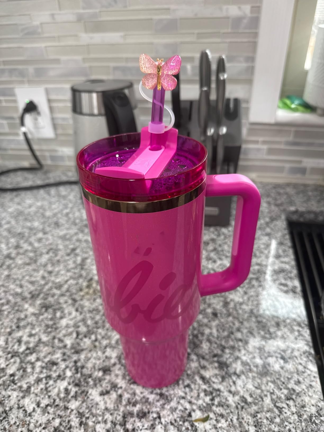 Master Jack 40oz Barb cup Icon 40 oz Tumbler Hot Pink