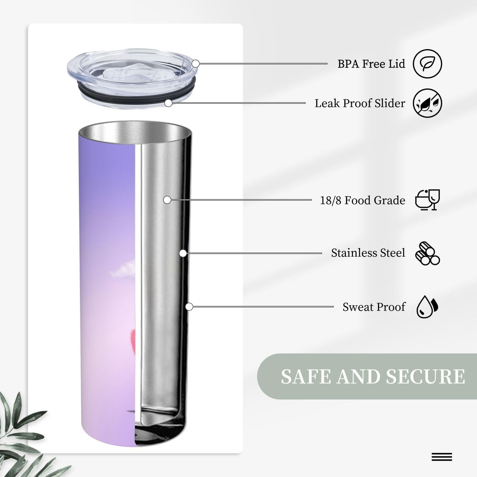GASPOO Stitch Travel Coffee Mug Cup 20oz Double Wall Vacuum Insulated Stainless Steel Tumbler With Leak-Proof Lid And Straw For Ice And Hot Drink