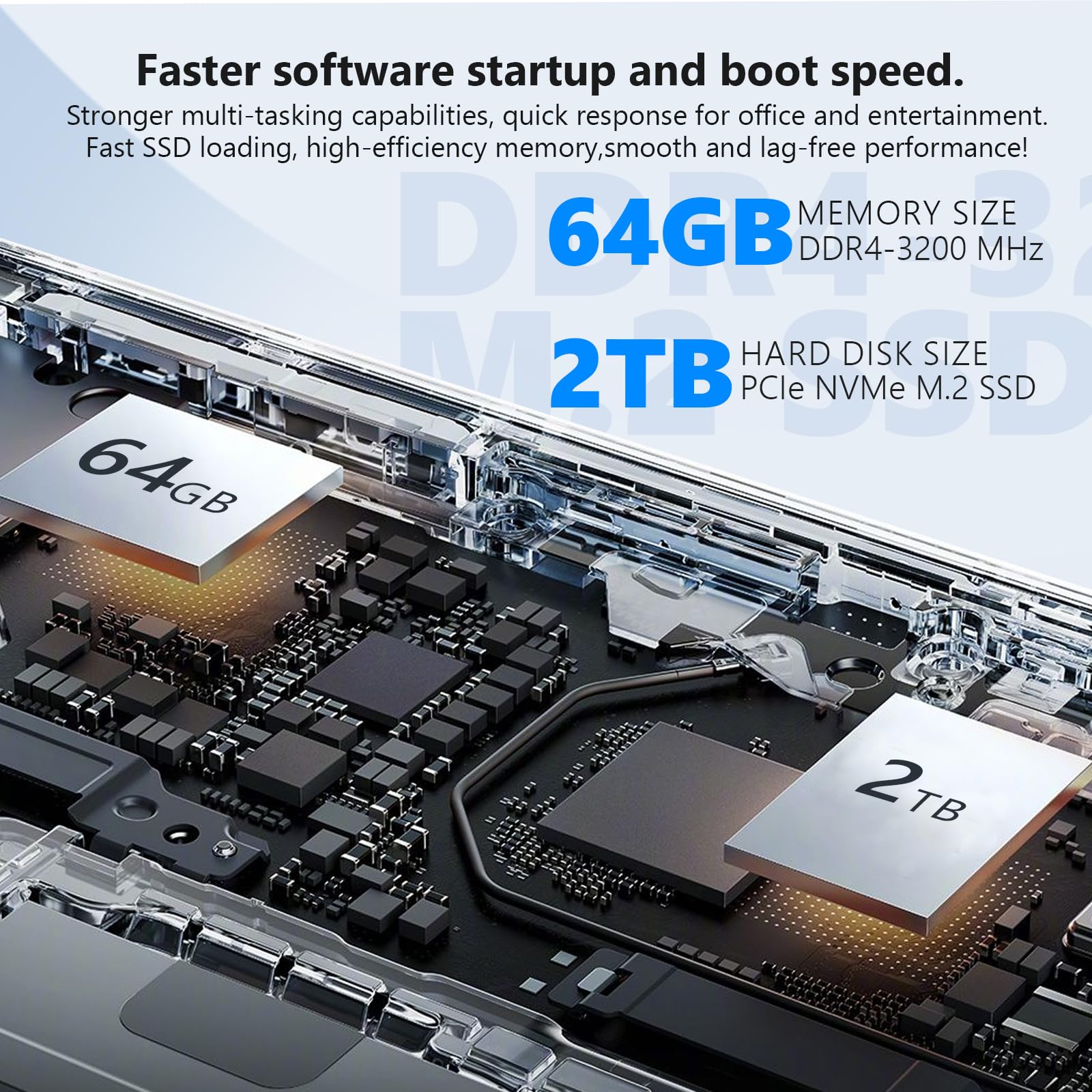 HP 15.6" FHD Business Laptop 2025 Lastest with AMD Ryzen 7 7730U, 64GB RAM |2TB SSD,Numeric Keypad, Webcam, Permanent Window 11 Pro&MS Office Pro 2024,WiFi 6& Bluetooth 5.3