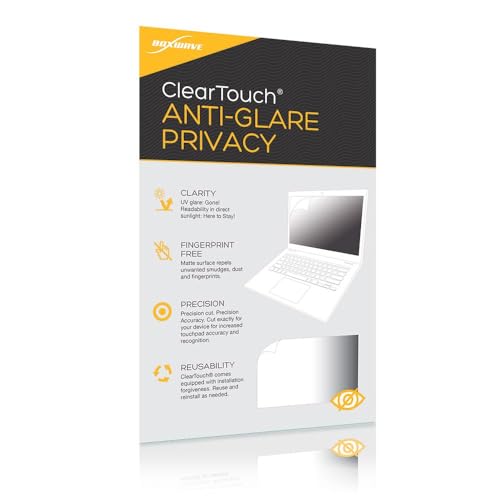 BoxWave Screen Protector Compatible with Ecobee SmartThermostat - ClearTouch Anti-Glare Privacy (2-Pack), Privacy Screen Protector Flexible Film Anti-Glare