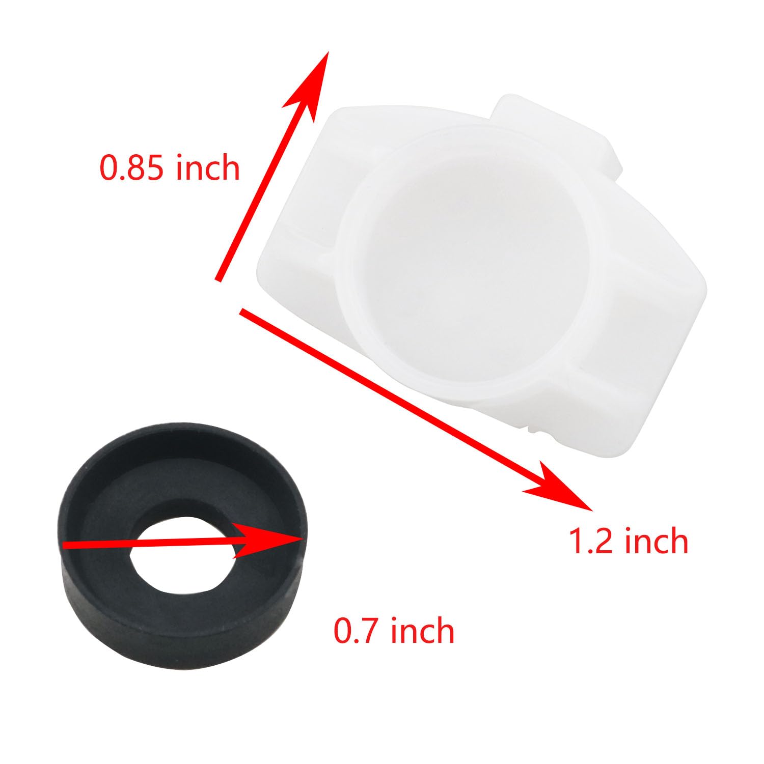 YHXiXi 4pcs Sealing Cup and Diverter Door for tub Spout Replacement Parts for Shower Tub Faucet Diverter Spout