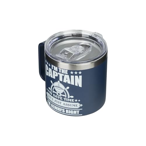 FROOBLEQUIRK 14 Oz Boating Tumbler β Captain & Boat Owner Gift, Nautical Accessories for Men, Pontoon Boater Gift, Funny Boat Lover Drinkware