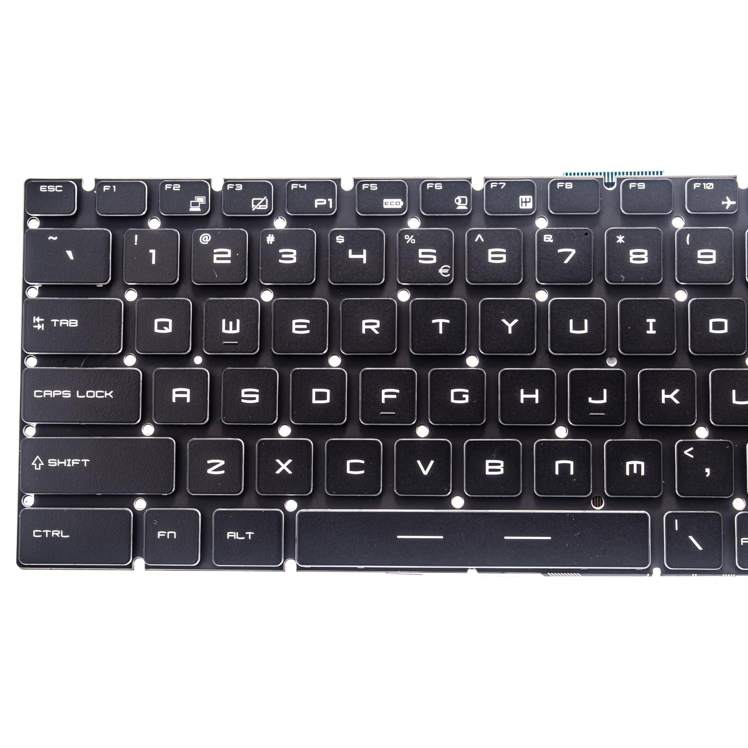 QRFAX Replacement Backlit Keyboard for MSI GS75 Stealth GE75 Raider & MSI GP75 GL75 GL65 GP65 Leopard Series Laptop with Per-Key RGB Colorful Keyboard US Layout