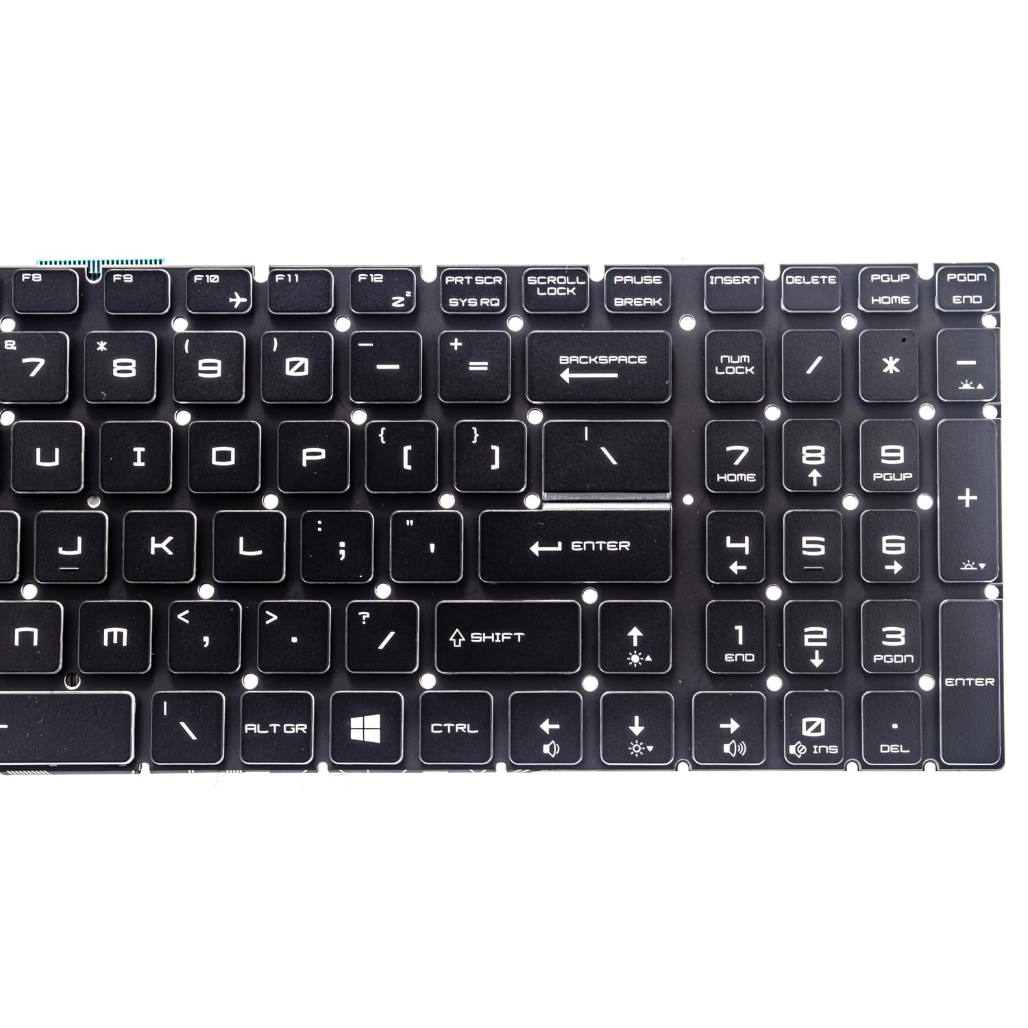 QRFAX Replacement Backlit Keyboard for MSI GS75 Stealth GE75 Raider & MSI GP75 GL75 GL65 GP65 Leopard Series Laptop with Per-Key RGB Colorful Keyboard US Layout