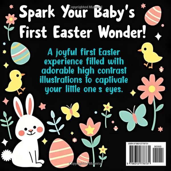 Easter Gifts for Babies: My First Easter High Contrast Baby Book: Simple Black & White Easter Images for Babies – Featuring Bunnies, Eggs, Chicks and ... for Baby Girl Boy) (Baby Easter Gifts)