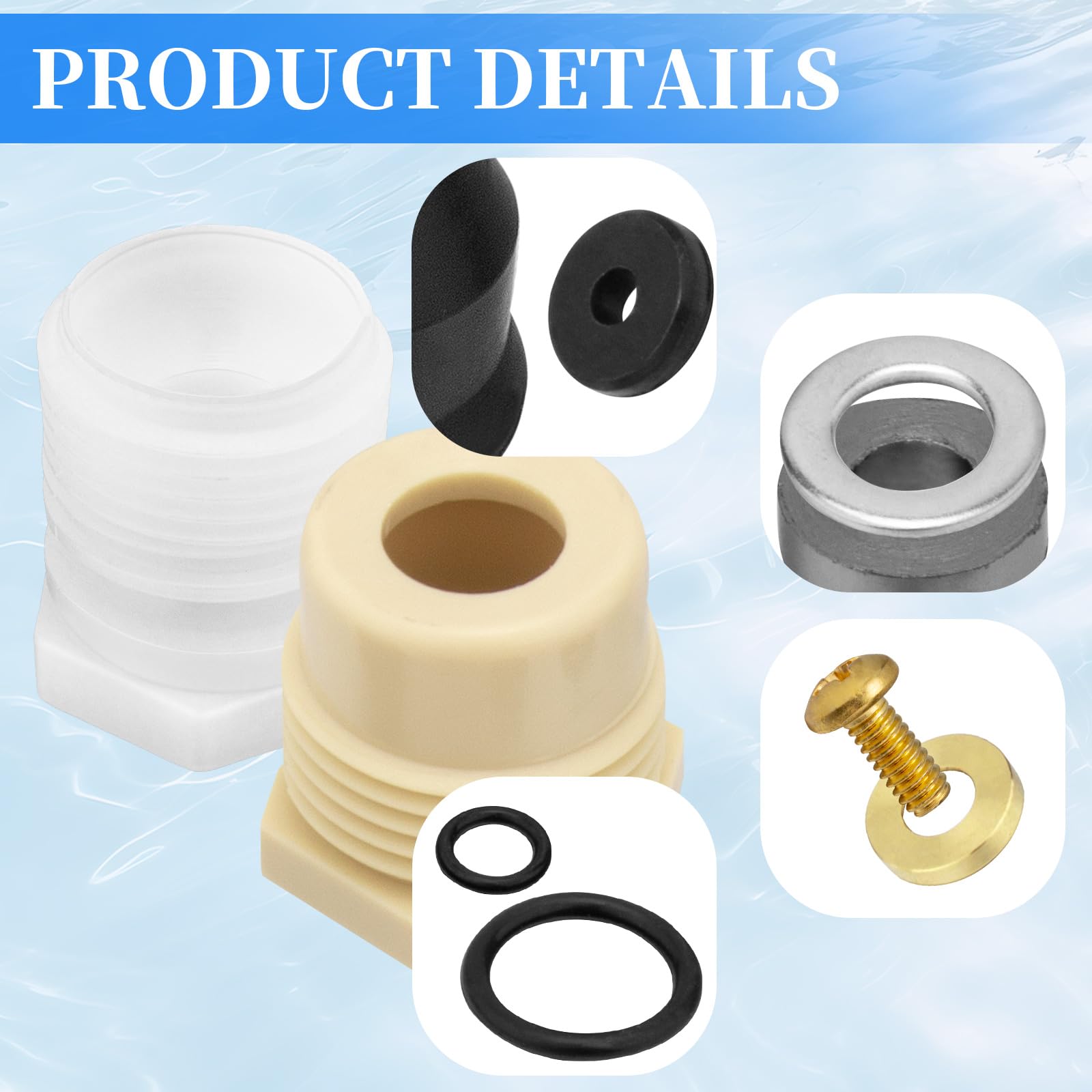 630-7755 Wall Hydrant Repair Kit Compatible with Prier Mansfield 300 400 500 Series Wall Outdoor Hydrant Faucet