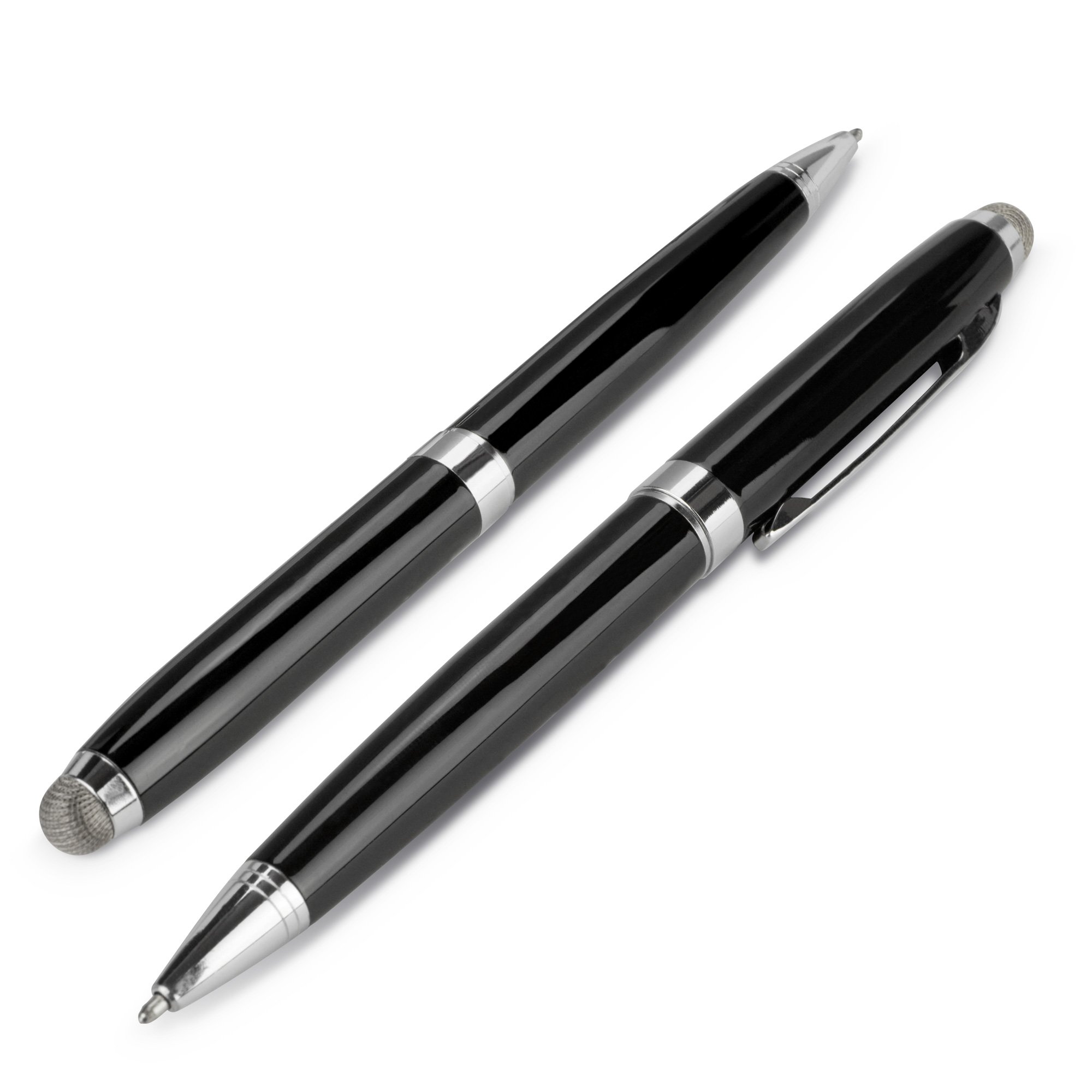 BoxWave Stylus Pen Compatible with Ecobee New Smart Thermostat Premium - EverTouch Meritus Capacitive Styra, Capacitive Stylus with Rollerball Pen - Jet Black